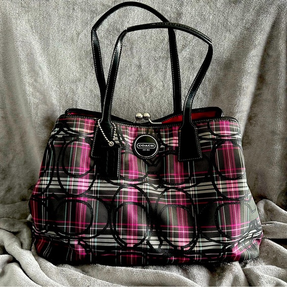 Coach | Bags | Coach Plaid Purse | Poshmark